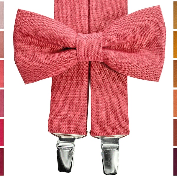 Coral Bow Tie - Etsy