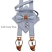 Dusty Blue Accessories With Leather: Dusty Blue Bow Tie With Leather ...