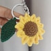 Pattern:crochet Sunflower Keychain PATTERN, Amigurumi Sunflower PATTERN ...