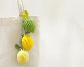 Crochet Lemon Plush Lemon Accessories Lemon Keychainlemon - Etsy