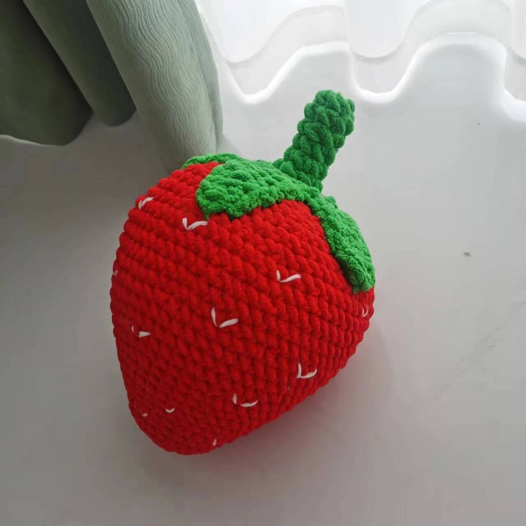 PATTERN: Handmade Strawberry Plush, Crochet Strawberry Pattern,knitted ...