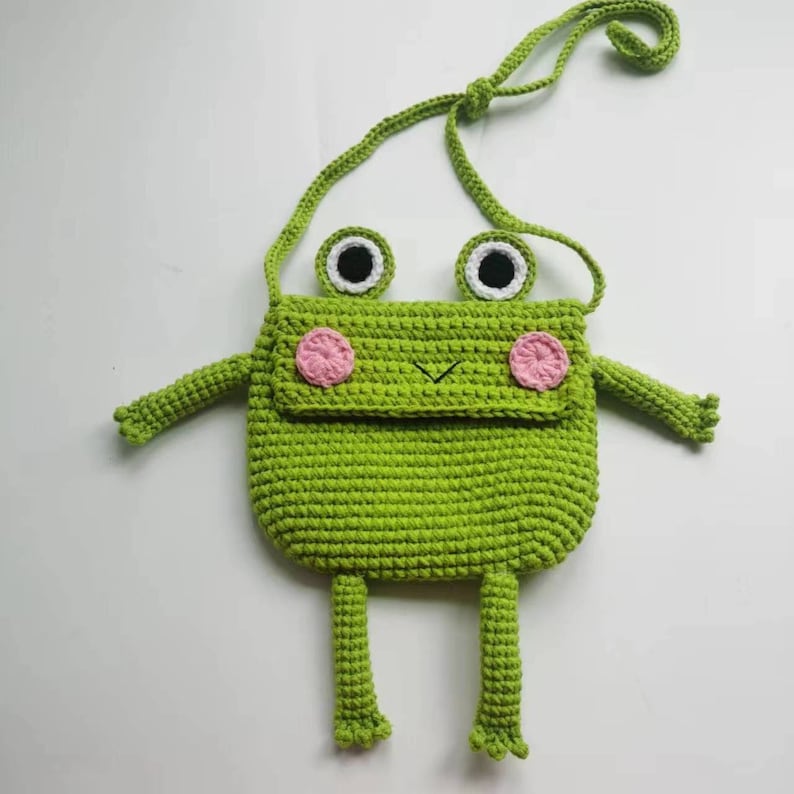 PATTERN Crochet Frog Bag Amigurumi Frog Purseknitted Animal - Etsy