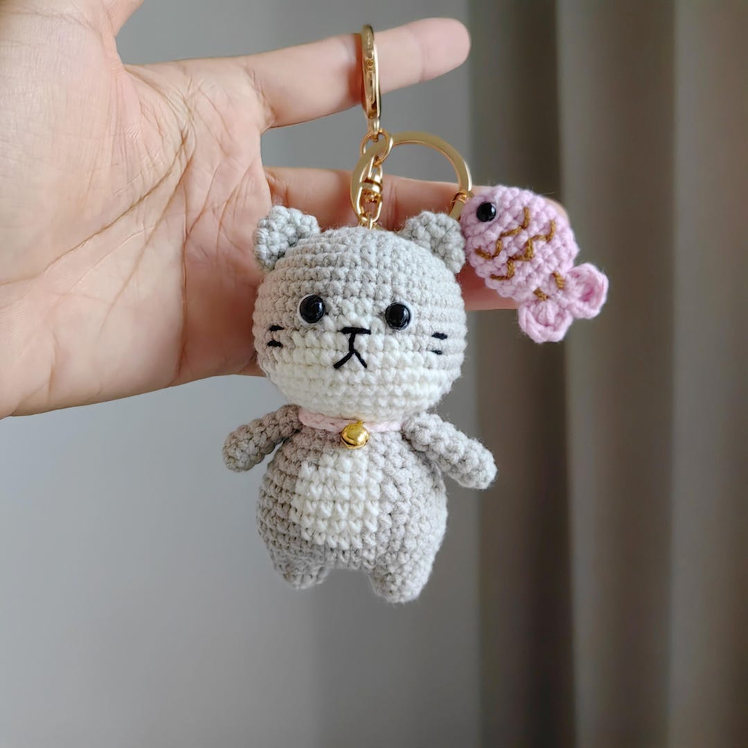 PATTERN: Crochet Cat and Fish PATTERN, Amigurumi Cat PATTERN - Etsy