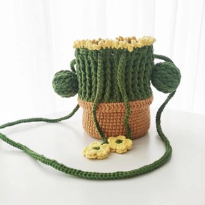 Pattern:crochet Cactus Bag Pattern,amigurumi Cactus Purse PATTERN - Etsy