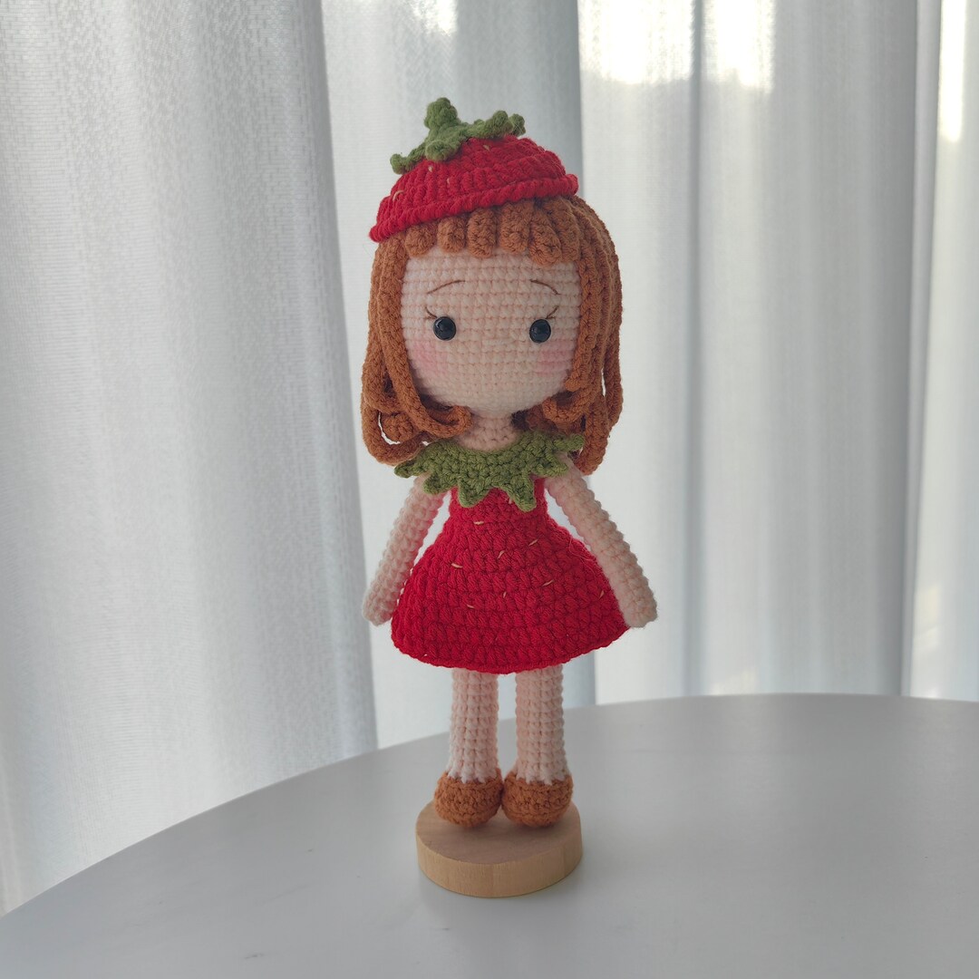 PATTERN: Crochet Strawberry Girl Pattern,amigurumi Girl Toy,handmade ...