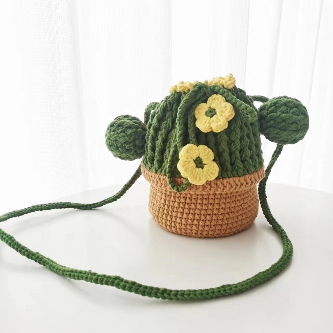 Pattern:crochet Cactus Bag Pattern,amigurumi Cactus Purse PATTERN - Etsy
