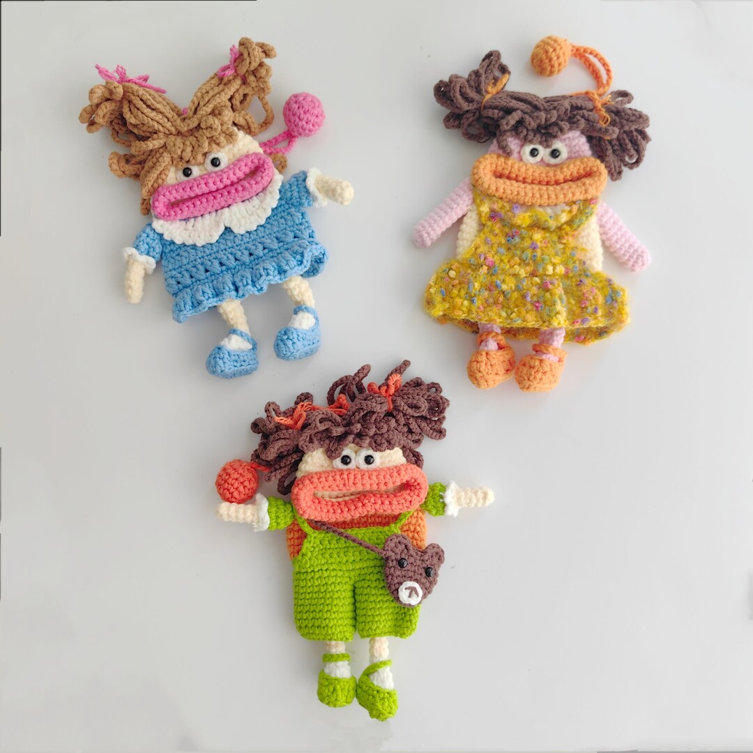 Crochet Key Cover, Amigurumi Keychain Accessories, Handmade Cute Key ...