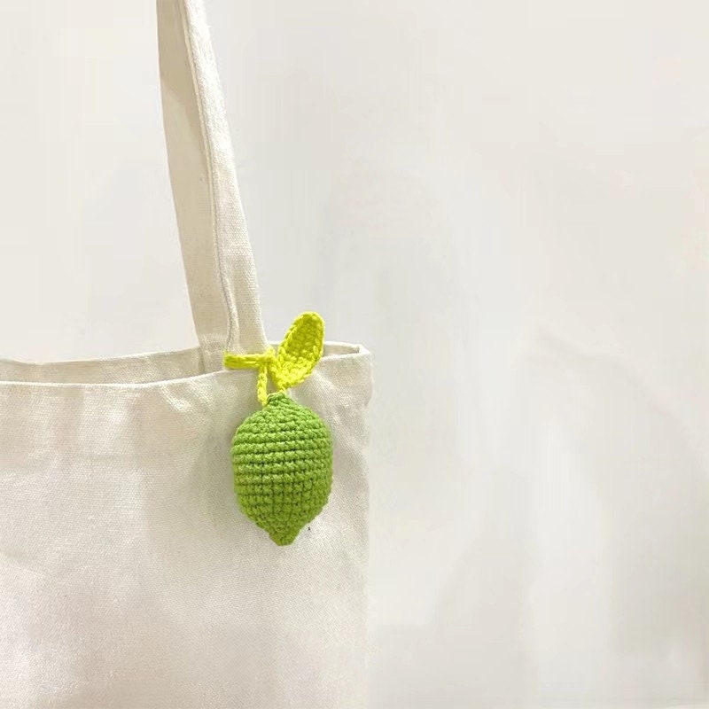 Crochet Lemon Plush Lemon Accessories Lemon Keychainlemon - Etsy