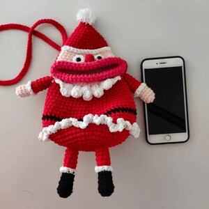 PATTERN: Crochet Santa Bag, Amigurumi Santa Claus PATTERN - Etsy