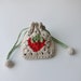 Pattern:crochet Strawberry Drawstring Pouch, Amigurumi Fruit Purse ...