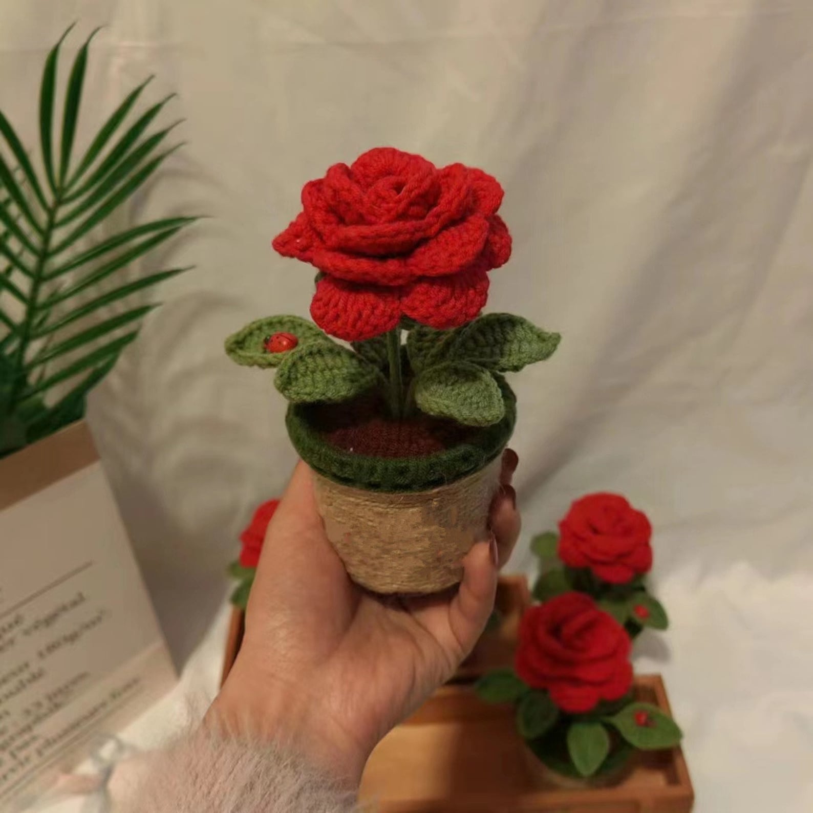 Crochet Rose Flowers Amigurumi Rose Home Decor Handmade Rose - Etsy