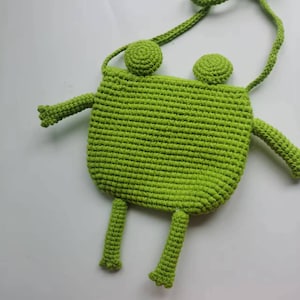 PATTERN Crochet Frog Bag, Amigurumi Frog Purse,knitted Animal Bag ...