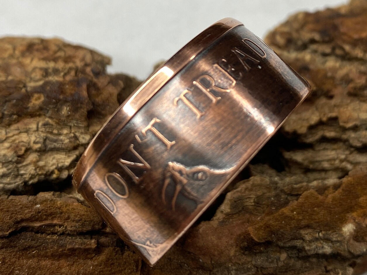 Copper Coin Ring Don't Tread on Me Coin Ring Coin - Etsy