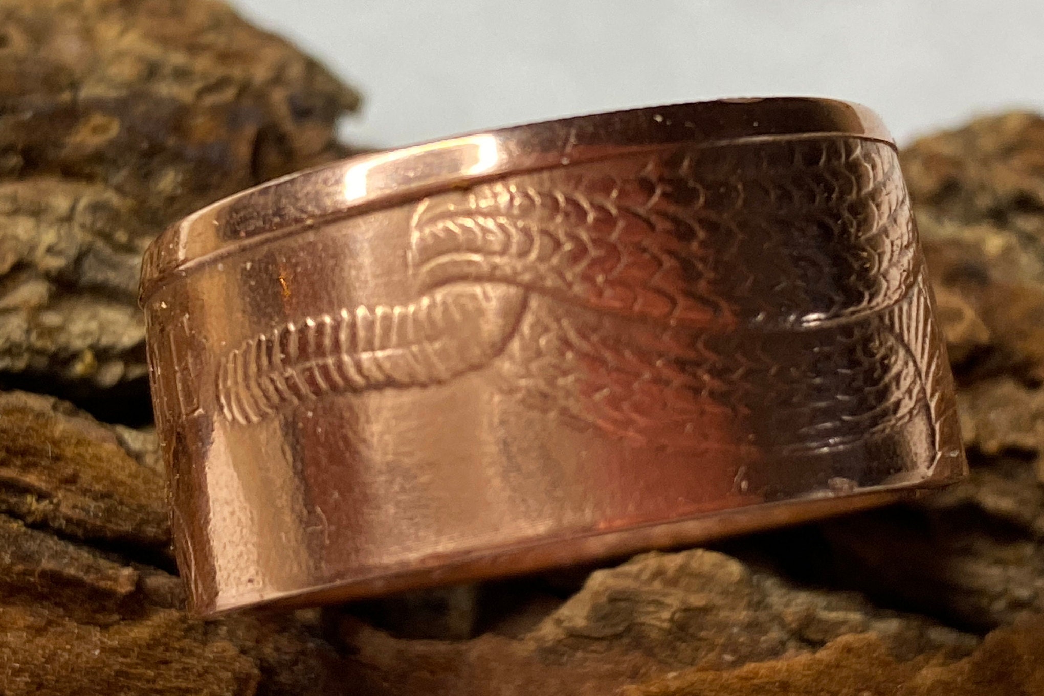 Copper Coin Ring Don't Tread on Me Coin Ring Coin - Etsy