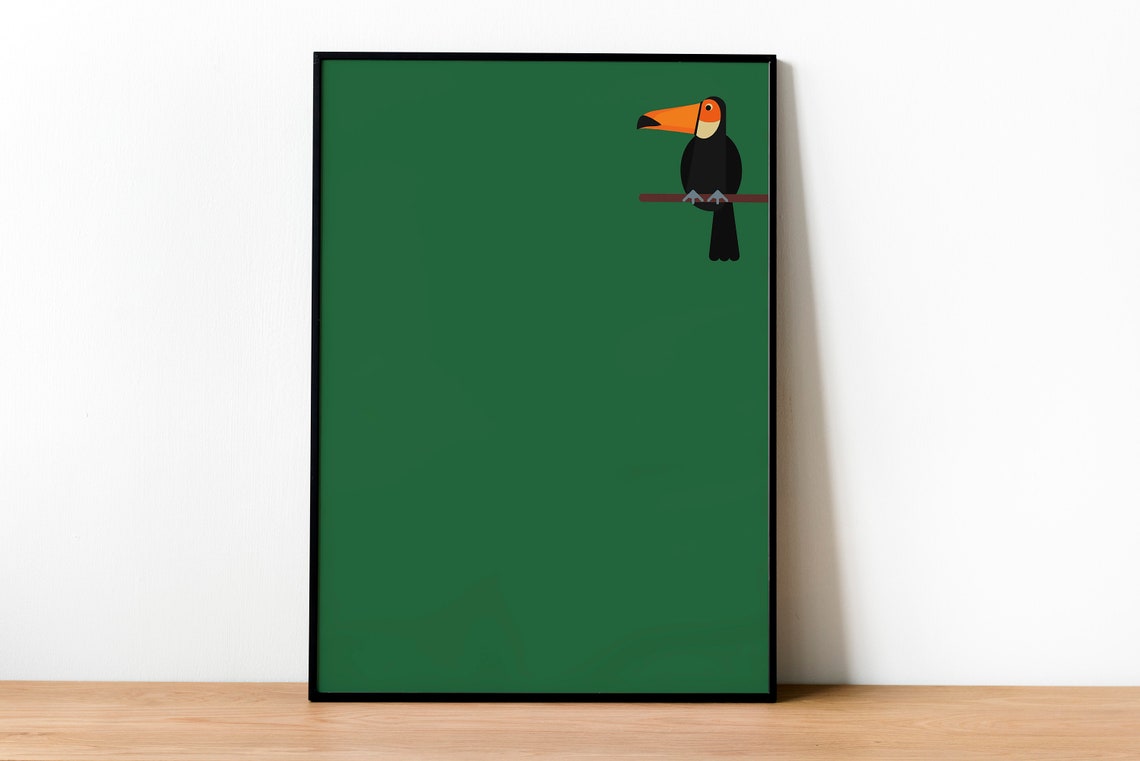 Toco Toucan Multi Color Digital Download Print Poster Print | Etsy