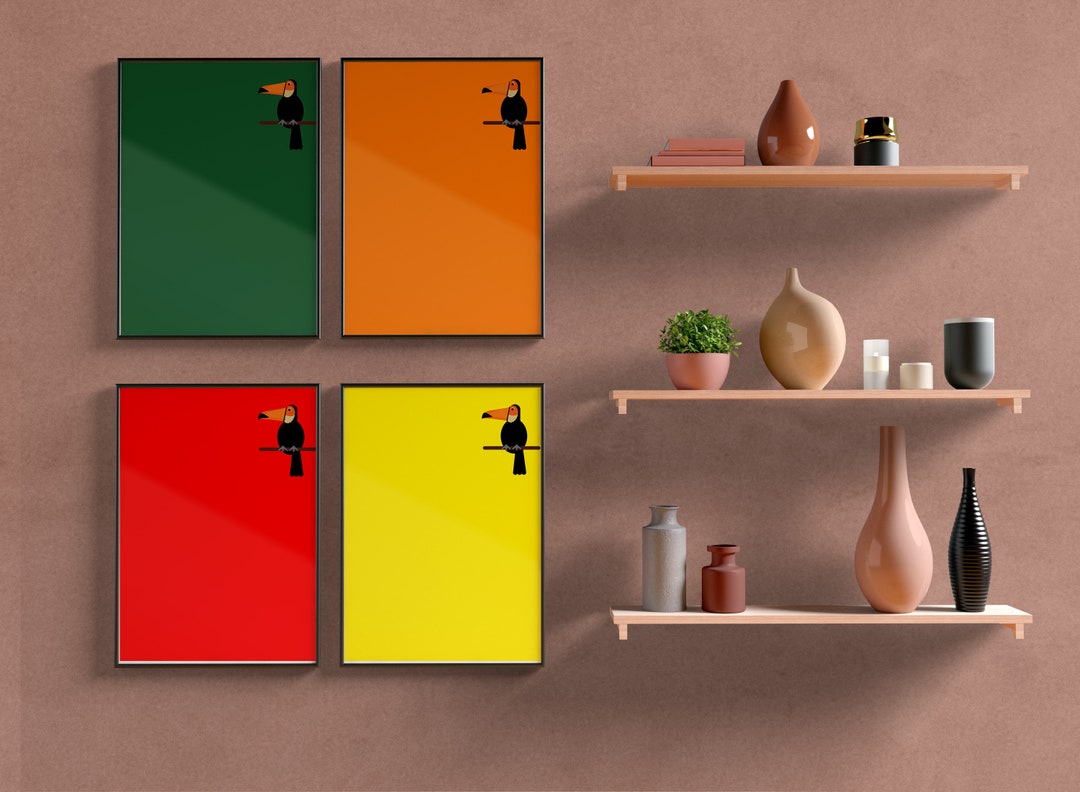 Toco Toucan Multi Color Digital Download Print, Poster Print - Etsy