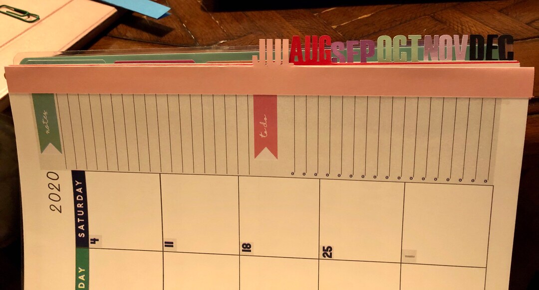 Calendar Planner Svg Files Digital Download - Etsy