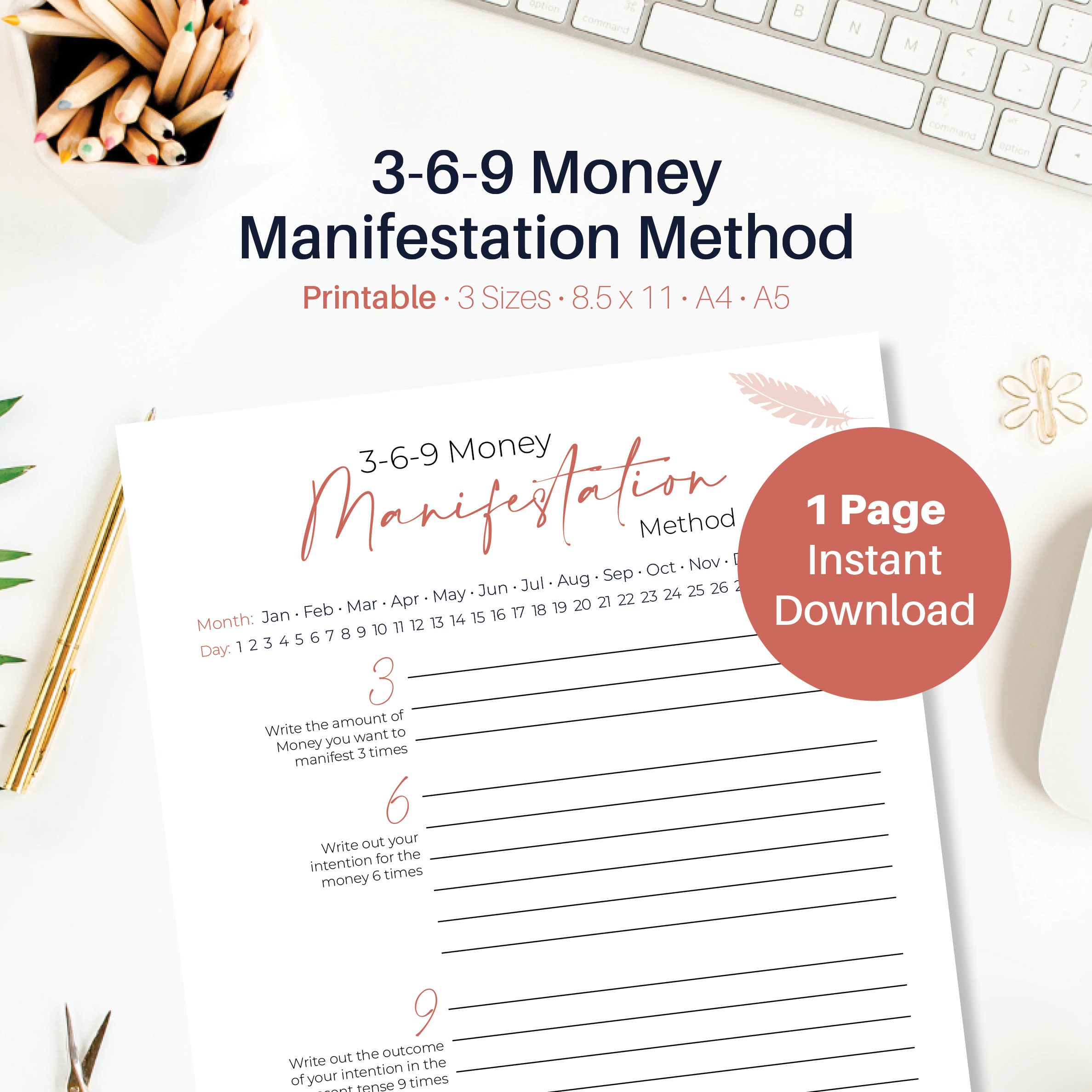 369 Manifest Method 369 Manifestation Method 369 Money Etsy Australia