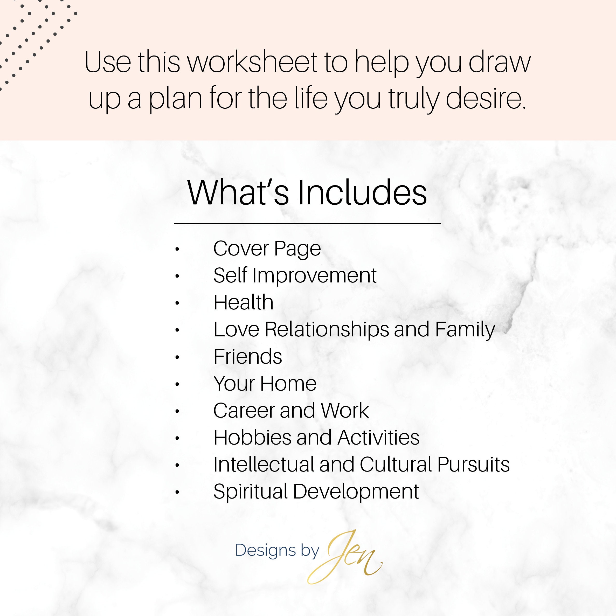 Designing Your Life Plan Workbook - Personal Development - Instant ...