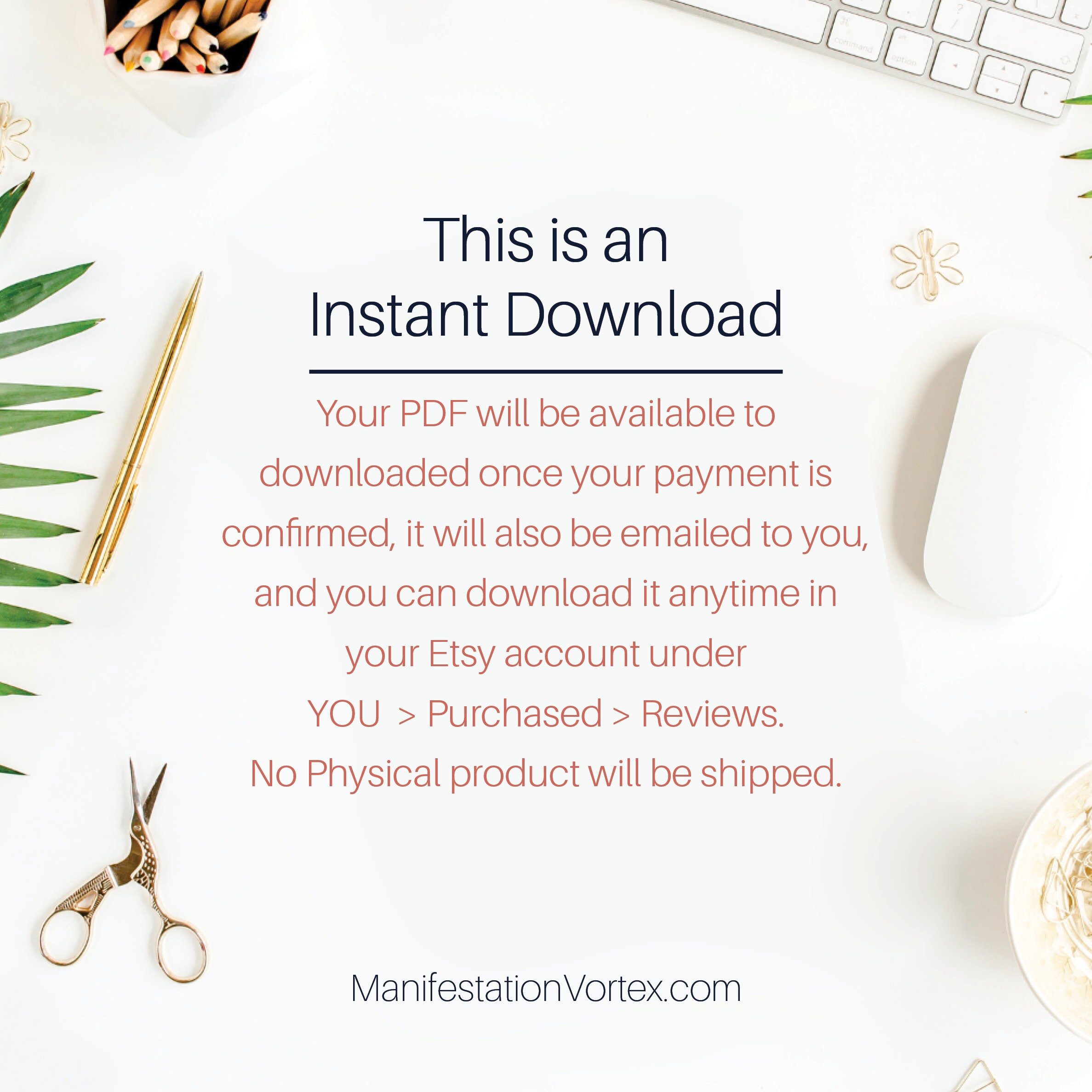 Weekly Planner Manifest Planner Law of Attraction Journal - Etsy