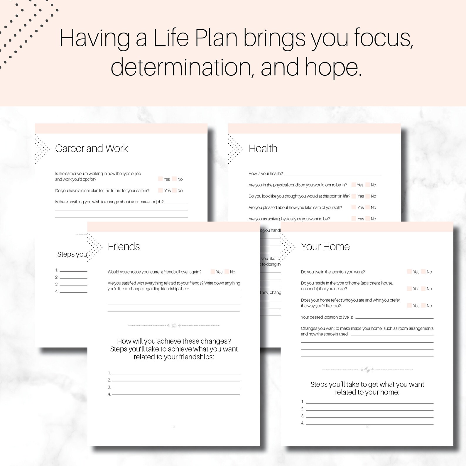 Designing Your Life Plan Workbook - Personal Development - Instant ...