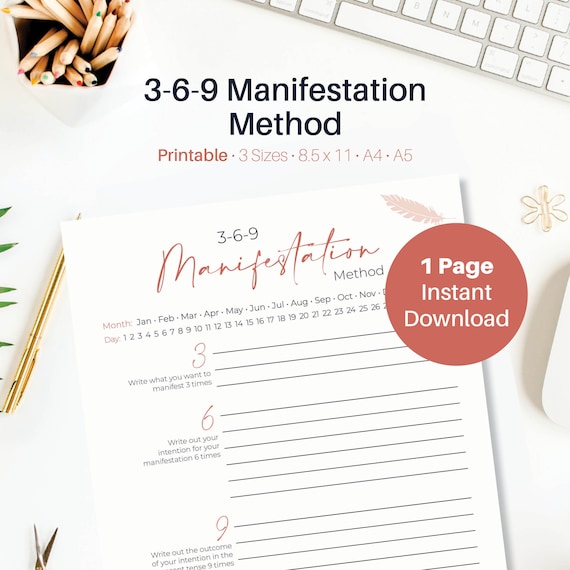 369 Manifest Method 369 Manifestation Method 369 | Etsy