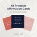 Printable Affirmation Cards for Money and Wealth 48 Daily Positive ...