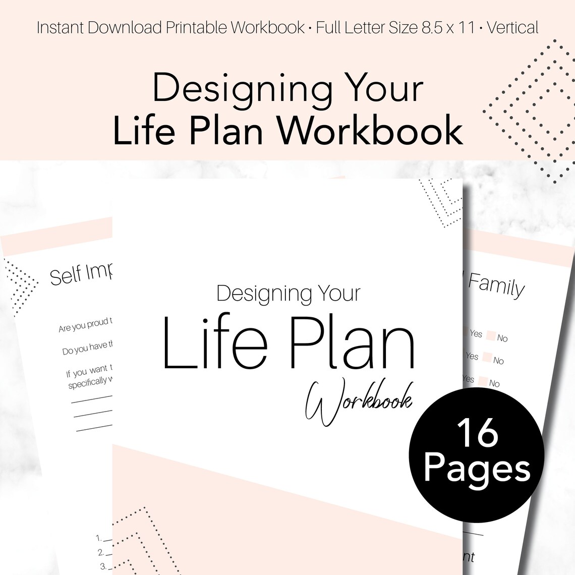 Designing Your Life Plan Workbook Personal Development Instant