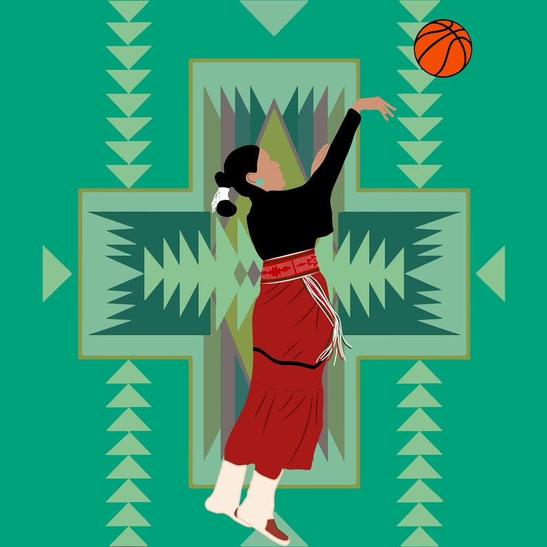 Rez Baller-navajo-native Sticker-native American-indigenous Sticker ...