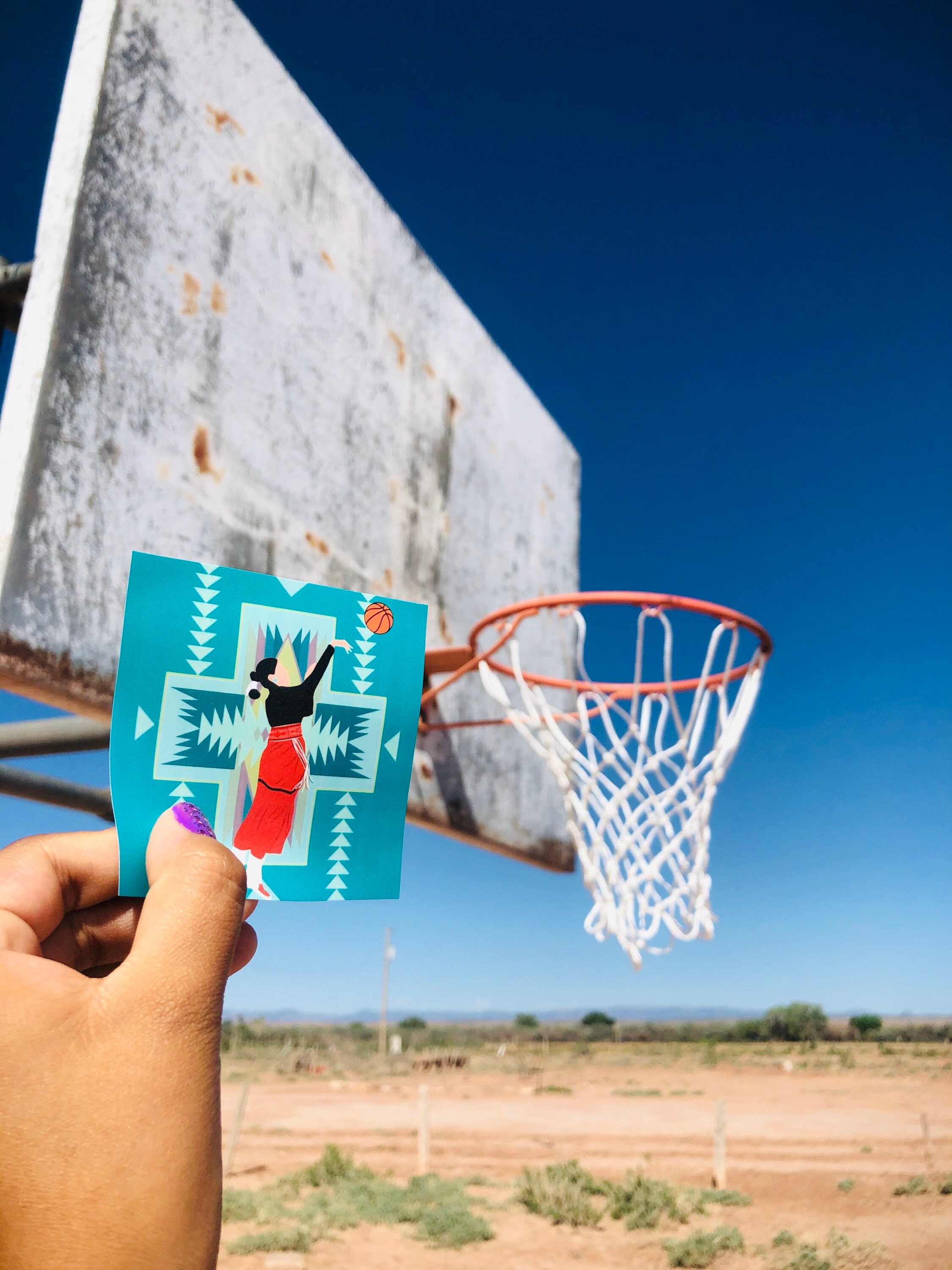 Rez Baller-navajo-native Sticker-native American-indigenous Sticker ...