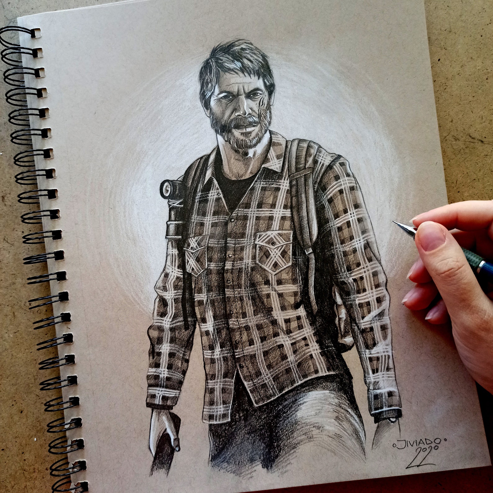POSTER Joel From TLOU Pencil Realistic Hand Drawing Fine Art - Etsy