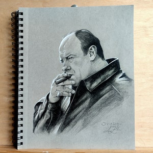 ORIGINAL PORTRAIT Tony S Boss Pencil Realistic Hand Drawing Fine Art ...