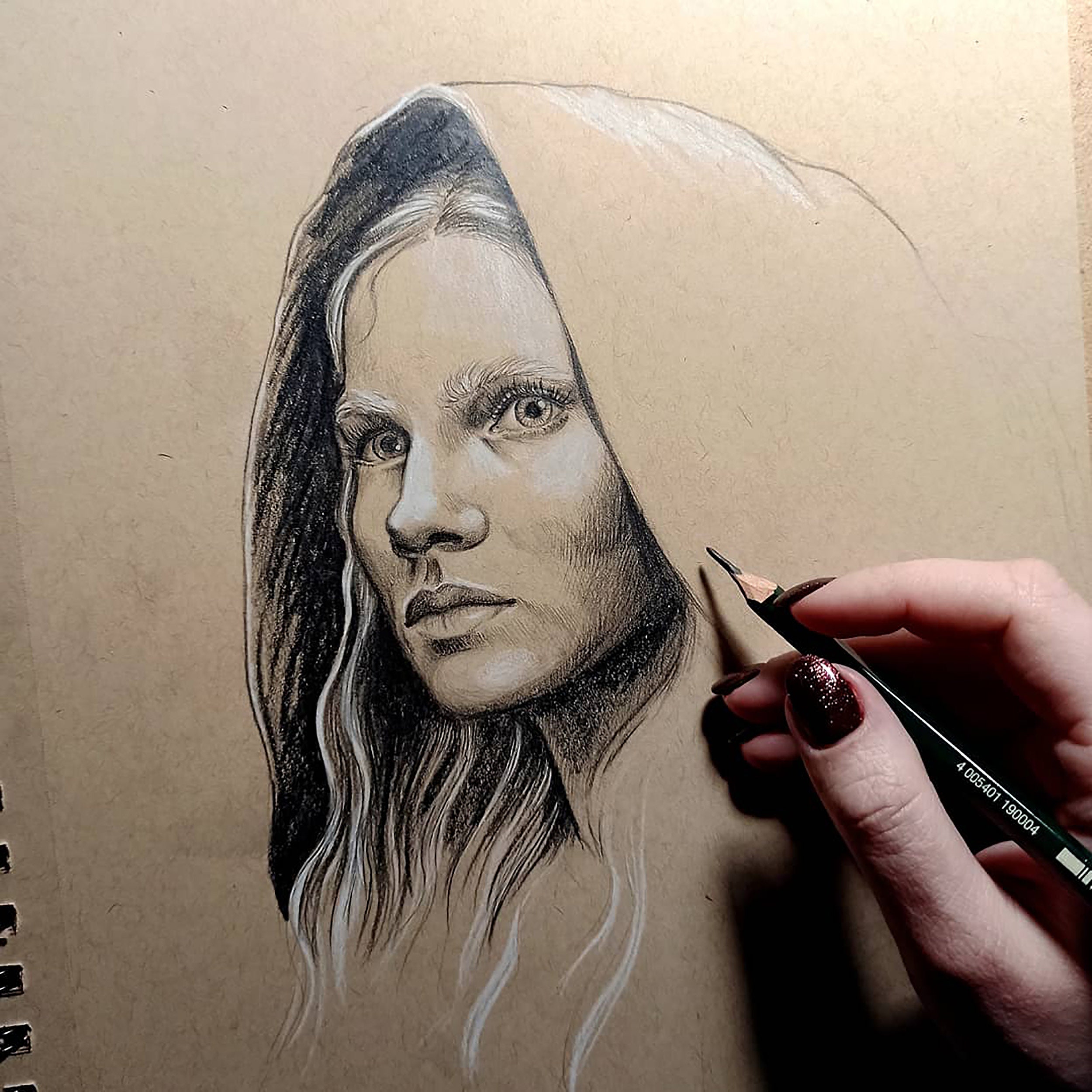 POSTER Ciri Portrait Pencil Realistic Hand Drawing Fine Art - Etsy UK