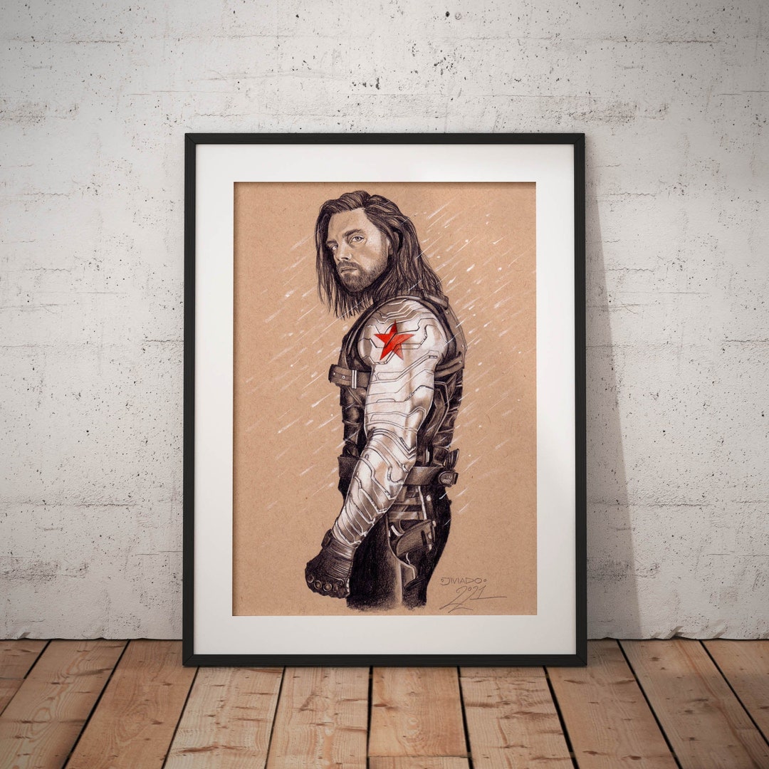 POSTER Bucky Portrait - Pencil Realistic Hand Drawing Fine Art Print ...