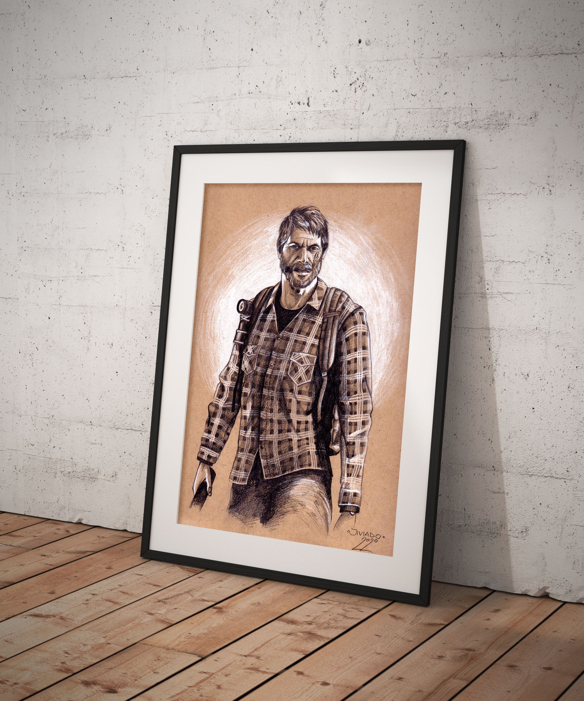 POSTER Joel From TLOU Pencil Realistic Hand Drawing Fine Art | Etsy