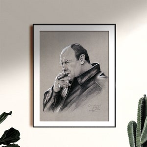 ORIGINAL PORTRAIT Tony S Boss Pencil Realistic Hand Drawing Fine Art ...