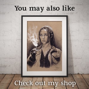 ORIGINAL PORTRAIT Tony S Boss Pencil Realistic Hand Drawing Fine Art ...