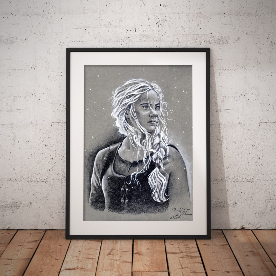 POSTER Ciri in Wolf School Portrait Pencil Realistic Hand Drawing Fine ...