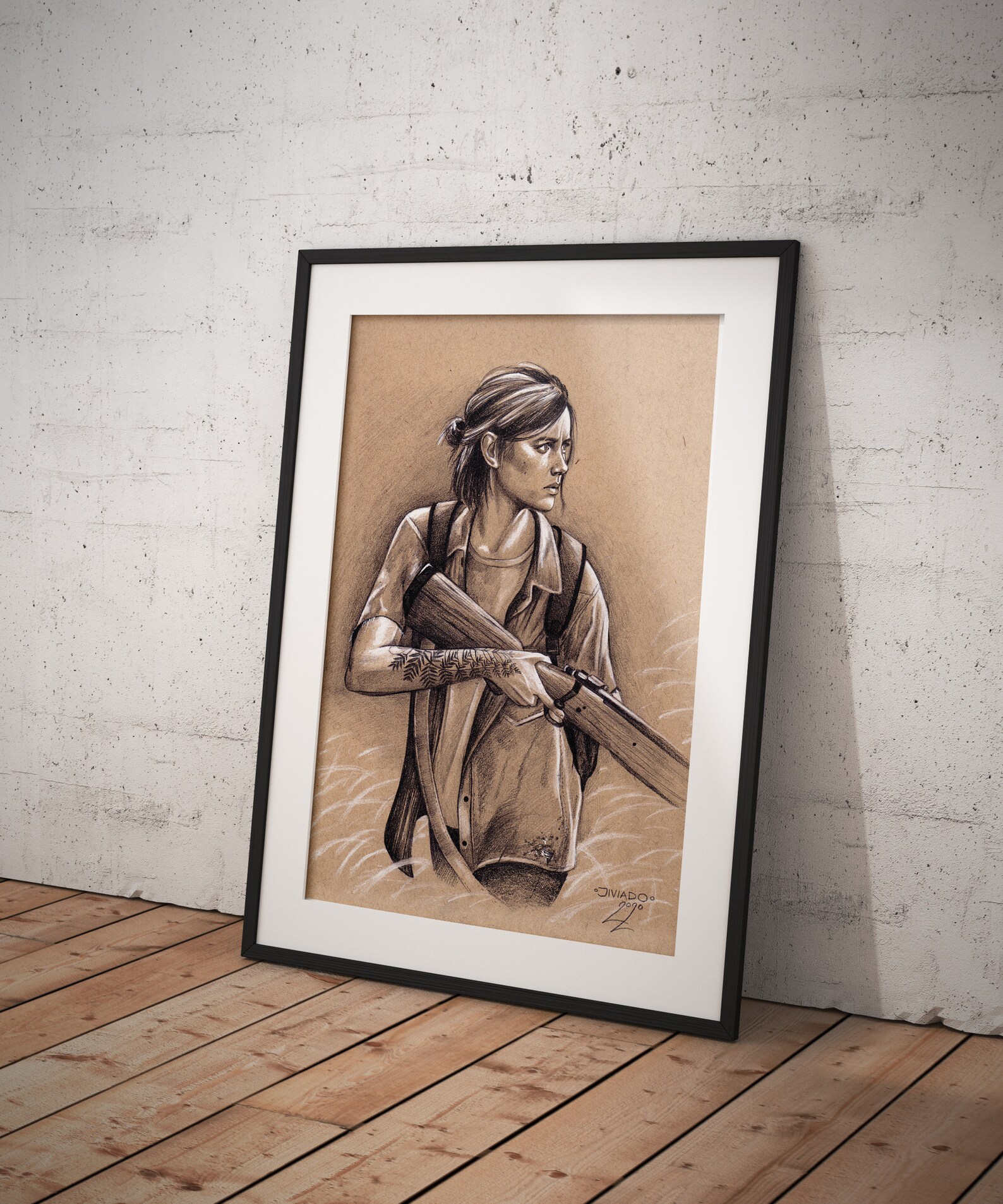 POSTER Ellie From TLOU Pencil Realistic Hand Drawing Fine - Etsy