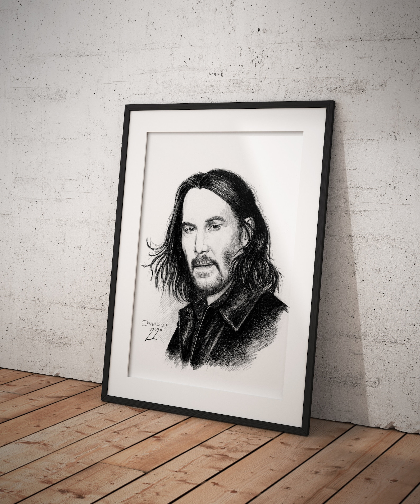 ORIGINAL PORTRAIT Breathtaking Keanu Limited Edition Pencil | Etsy