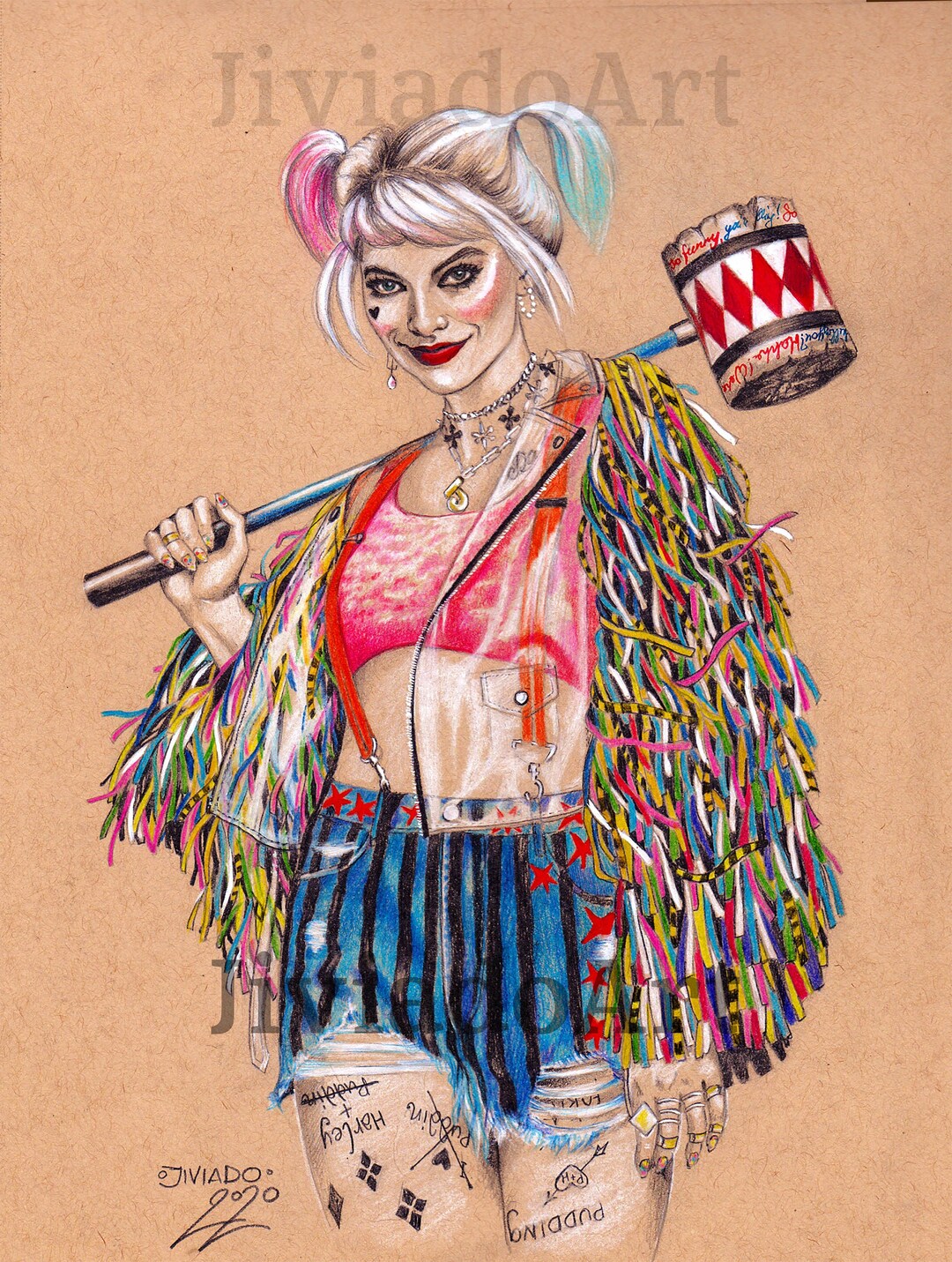 Harlequin Portrait – Original Pencil Drawing, Fine Art (9x12”) - Etsy UK