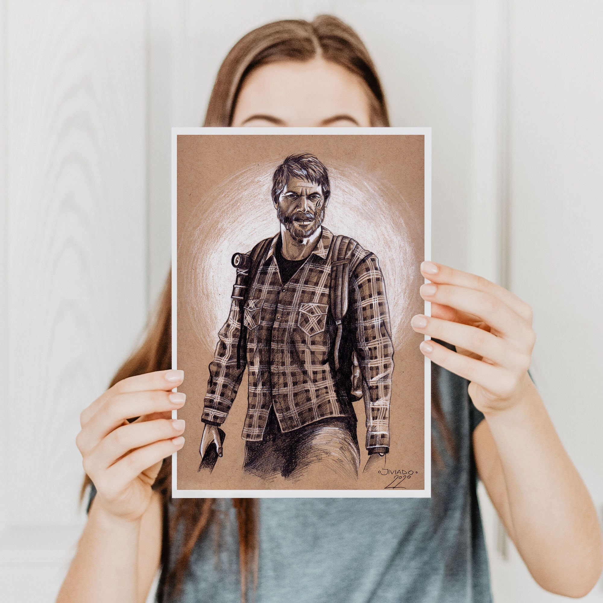 POSTER Joel From TLOU Pencil Realistic Hand Drawing Fine Art | Etsy