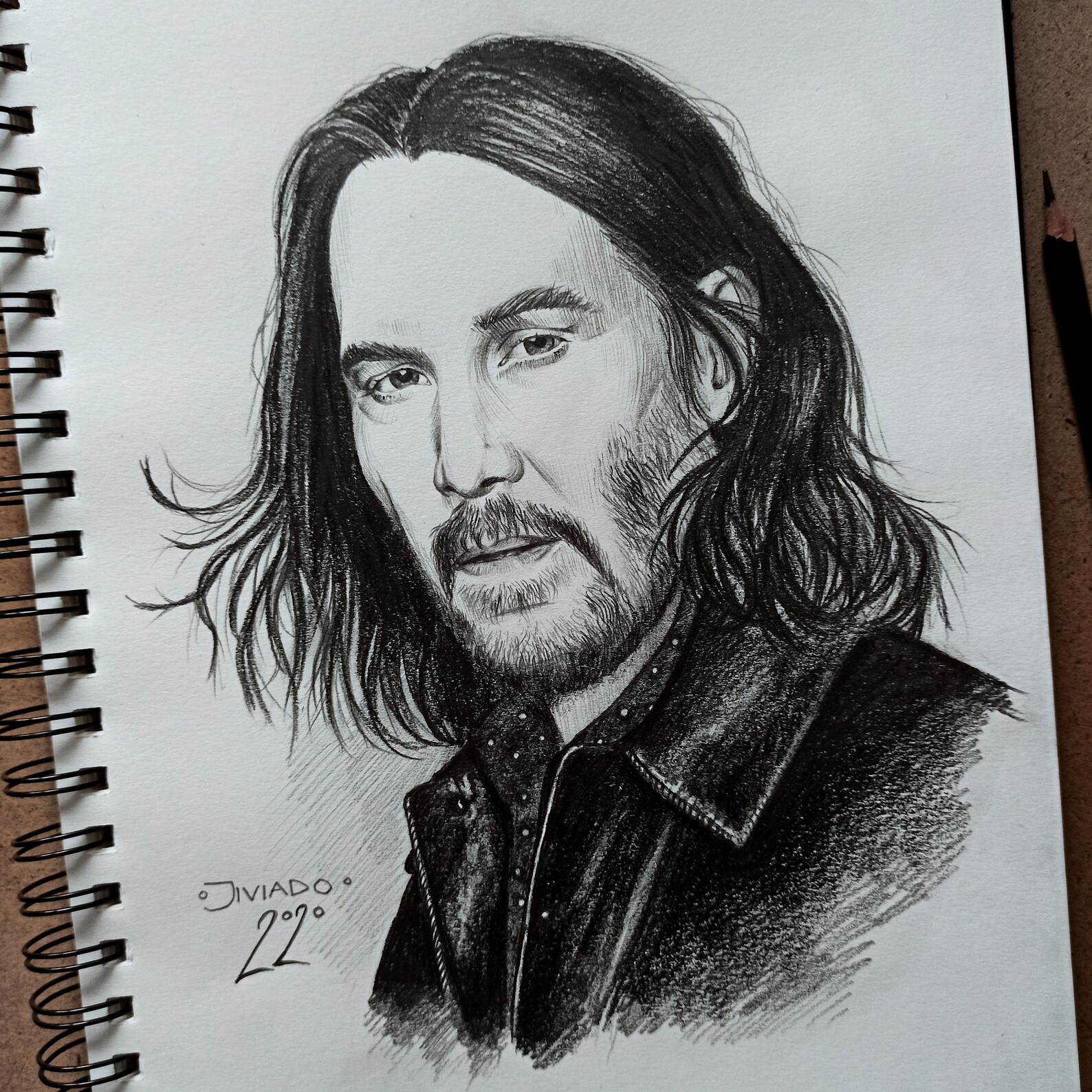 ORIGINAL PORTRAIT Keanu Reeves Limited Edition Pencil Hand | Etsy