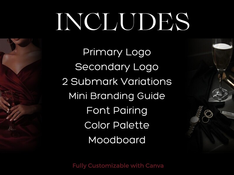 Branding Kit, Photography Logo, Logo Design, Logo Template, Canva Logo ...