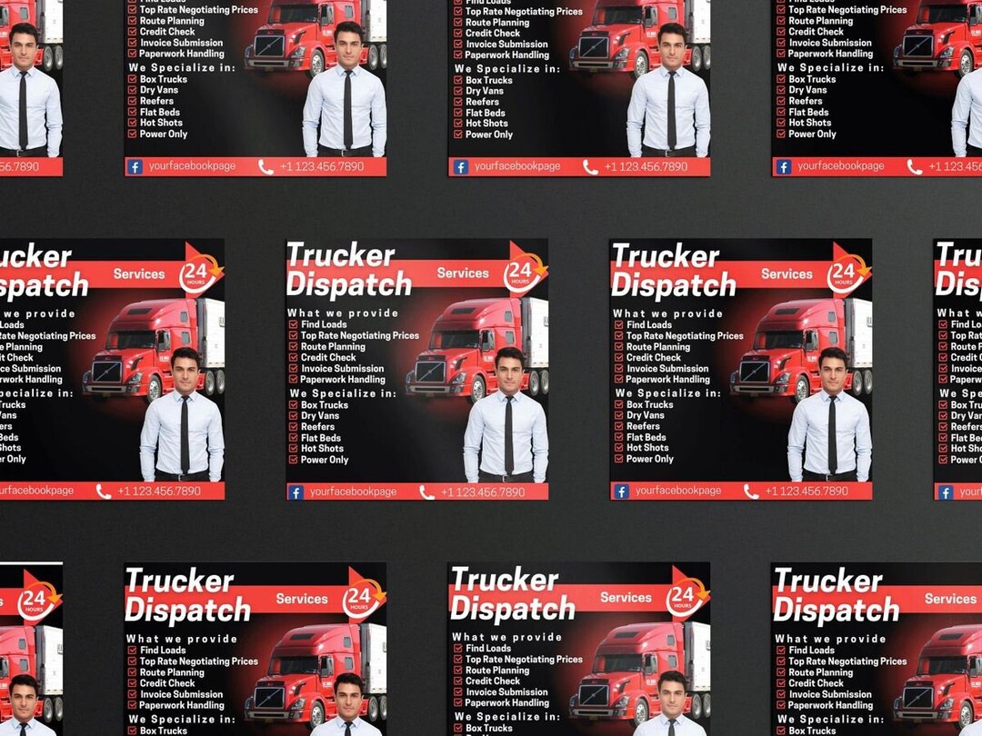 Truck Dispatcher Flyer, Box Truck Flyer, Truck Dispatcher Flyer ...
