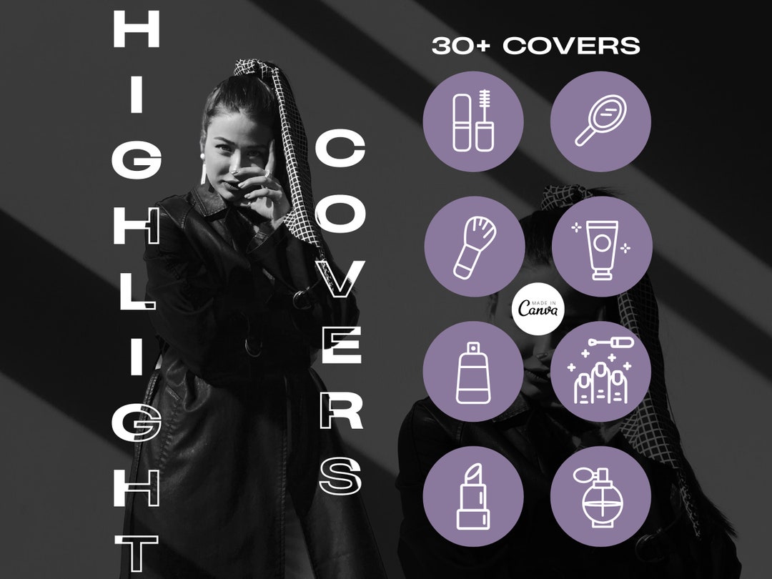 30 + Highlight Covers With SVG Icons, Diy Instagram Highlight ...