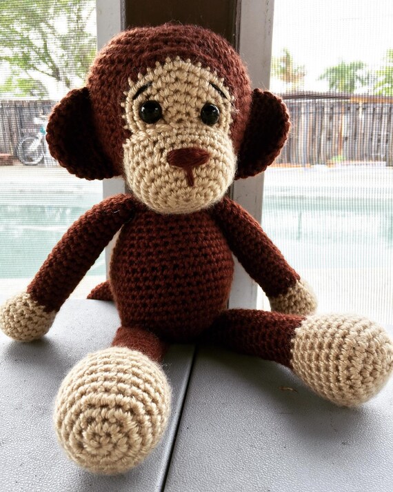 Monkey Plushie - Etsy