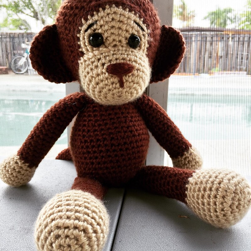 Monkey Plushie - Etsy