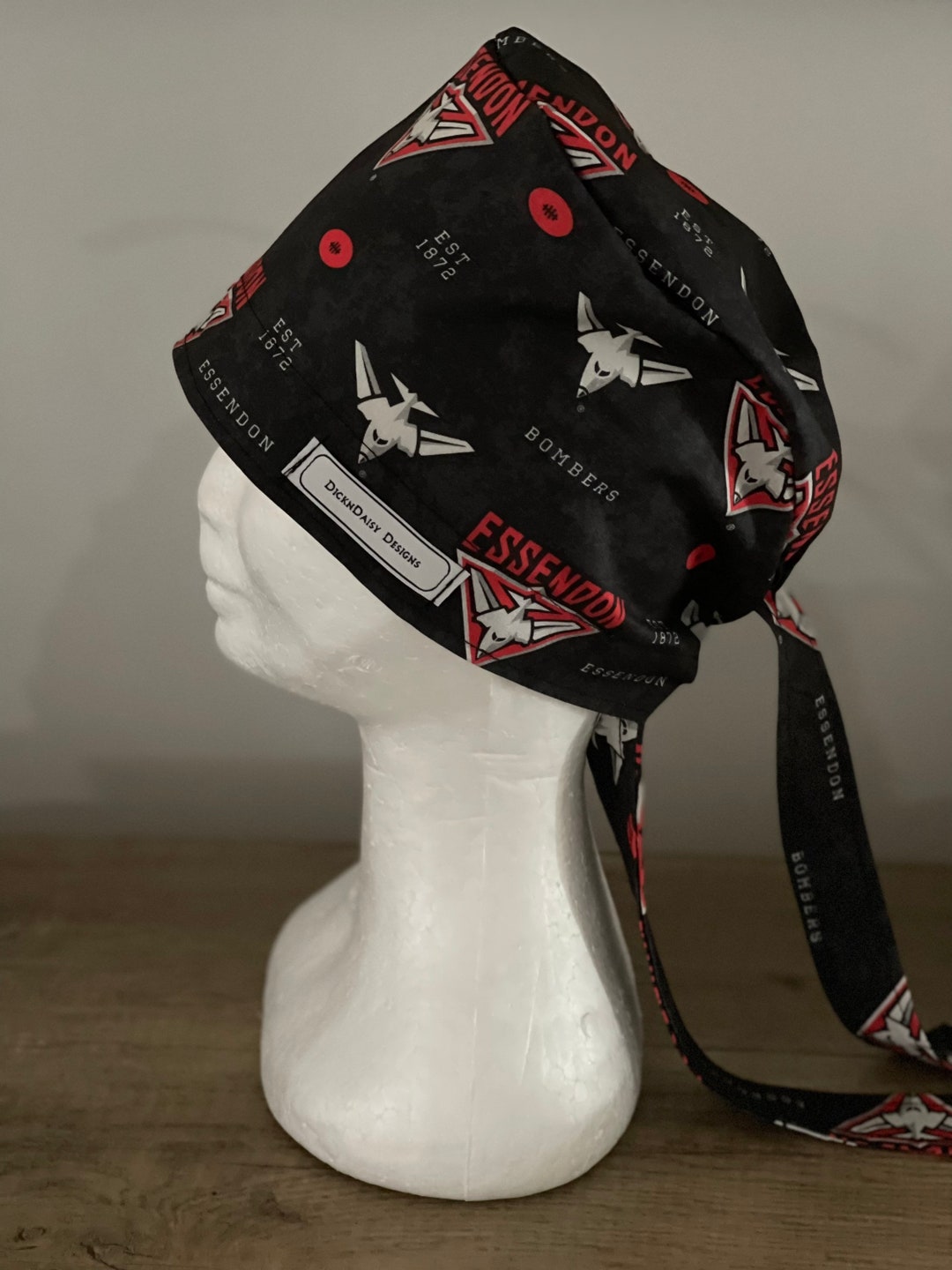 Scrub Cap Scrub Hat Theatre Cap Essendon Football Club - Etsy