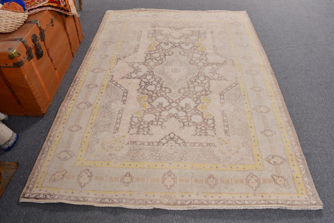 Vintage Rug, 5x7 Ft Area Rugs, Turkish Rug, Muted Anatolian Rug, Rugs ...